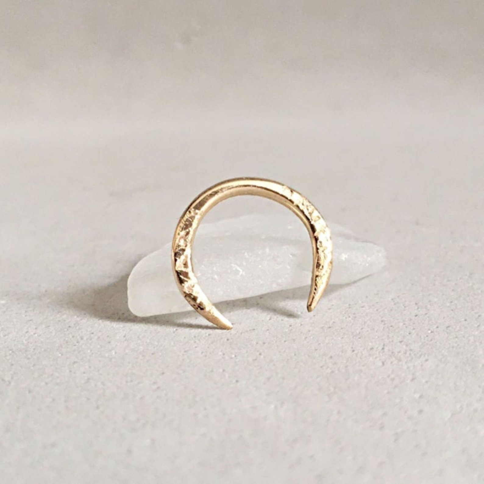 22K Buffalo Horn Septum Retainer 16g 14g Septum Horseshoe | Etsy