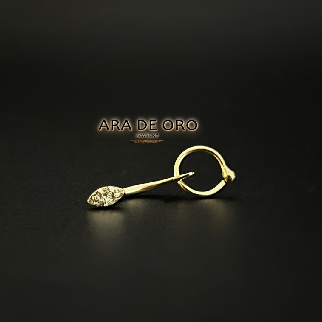 Belly Button Ring Gold, Belly Hoop Ring, Belly Jewelry, Navel Barbell ...