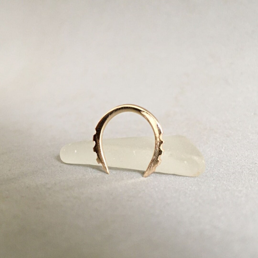 12g Septum Ring Horseshoe, Septum Horseshoe Gold, Thick Septum Ring 12g ...