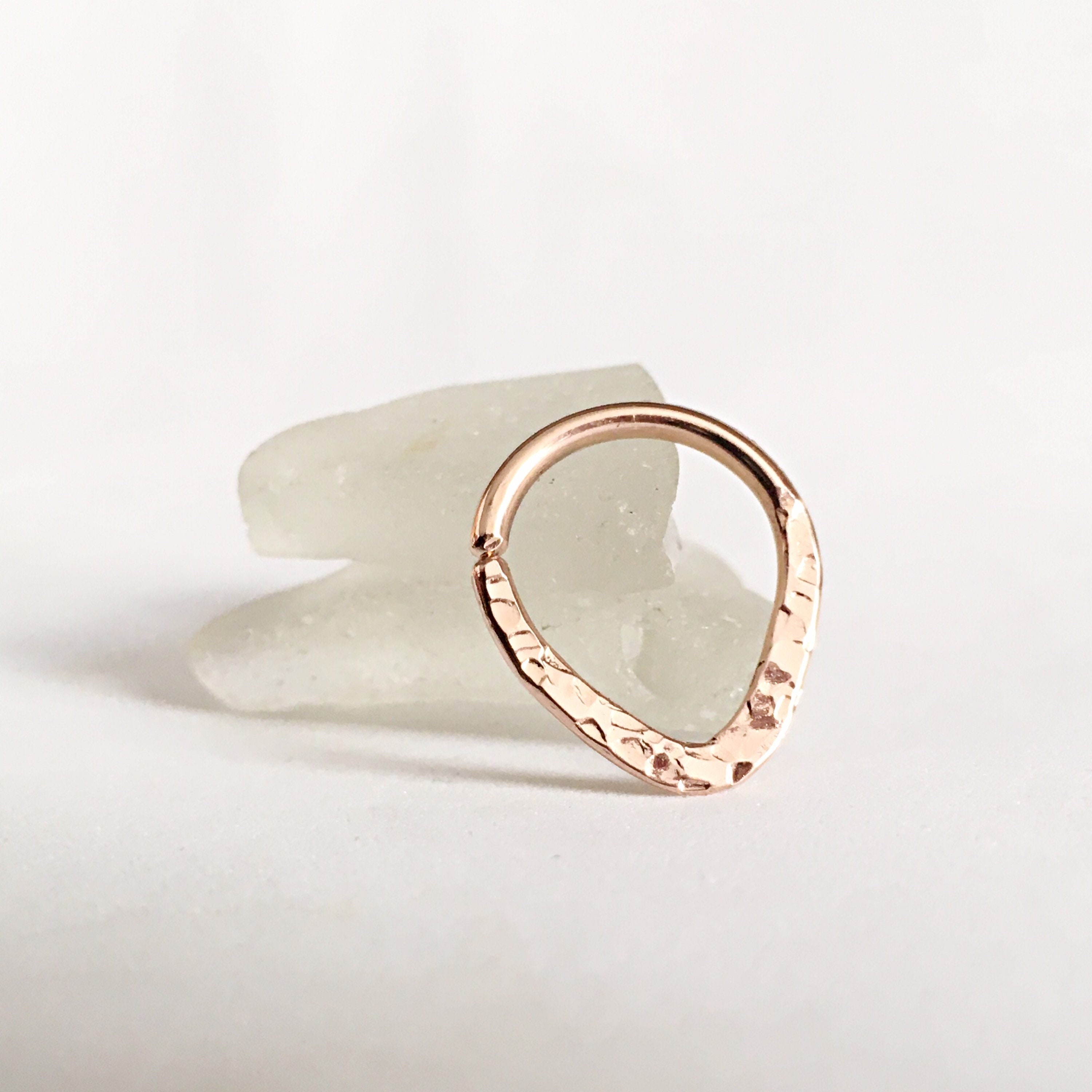 Triangle Septum Ring Tribal Septum Ring Rose Gold Septum | Etsy India