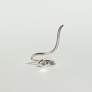 Snake Earring Conch Hoop 16g, Solid Gold Conch Earring, 16g Conch ...