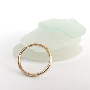 18g Lip Ring Hoop Lip Piercing Jewelry Rose Gold Lip Ring | Etsy