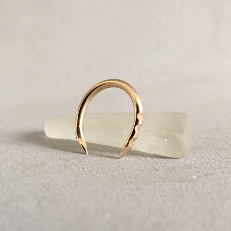 22K Septum Retainer 12g Septum Pincher 12g Hoop Septum - Etsy