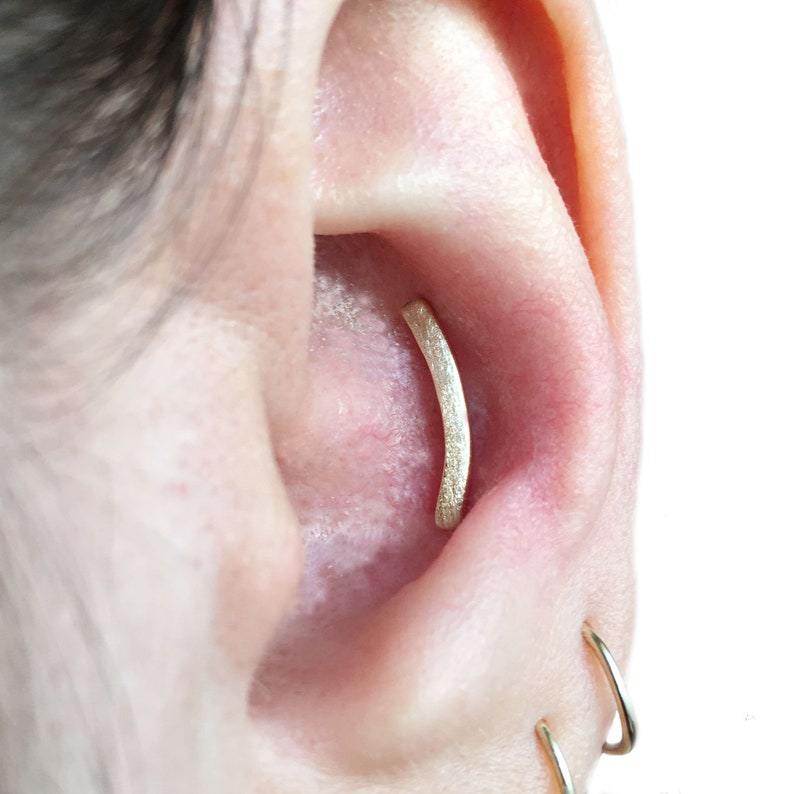 14K Conch Earring Stud, Conch Piercing Stud, Piercing Jewelry Ear ...