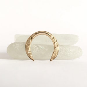 Buffalo Horn Septum Horseshoe 16g, Septum Ring 14g, Septum Jewelry ...