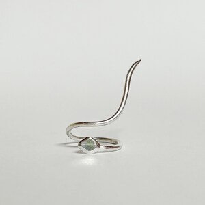 Snake Earring Conch Hoop 16g, Solid Gold Conch Earring, 16g Conch ...