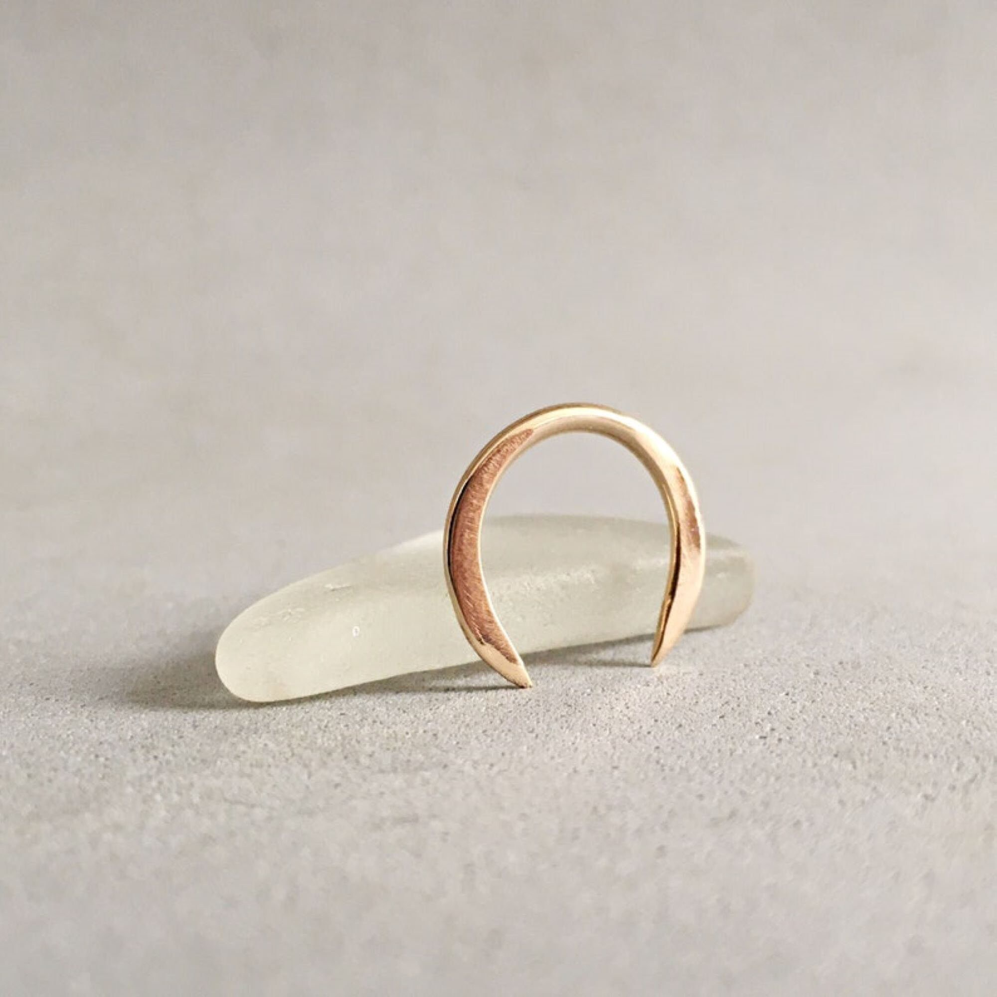 Tribal Septum Horseshoe Buffalo Horn Ring 22K 12g Septum | Etsy