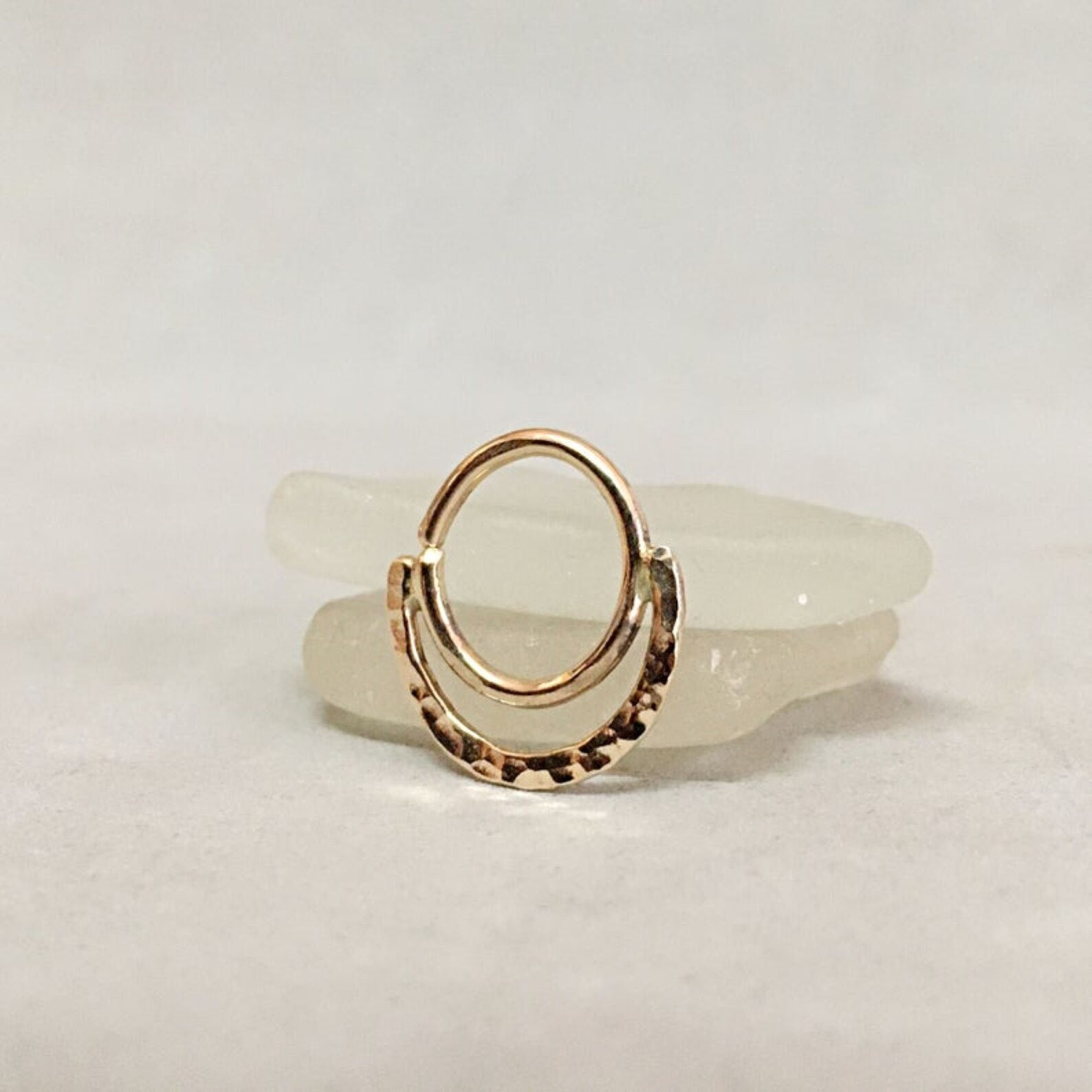 Septum Ring Gold 14g, Daith Earring 14k Gold Septum Jewelry, Daith ...