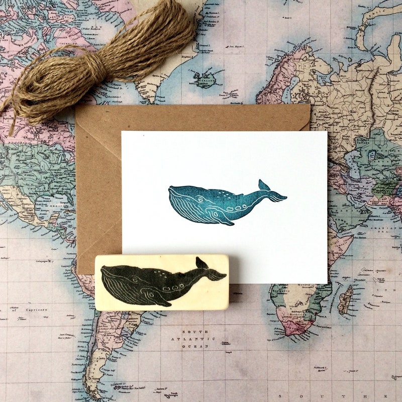 Whale Stamp - Etsy