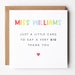 Thank You Card Personalised, Appreciation Card, Thank You for Being an ...