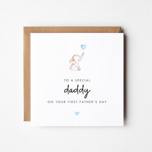 First Father's Day Card, Blue Baby Boy 1st Father's Day Gift, on Your ...