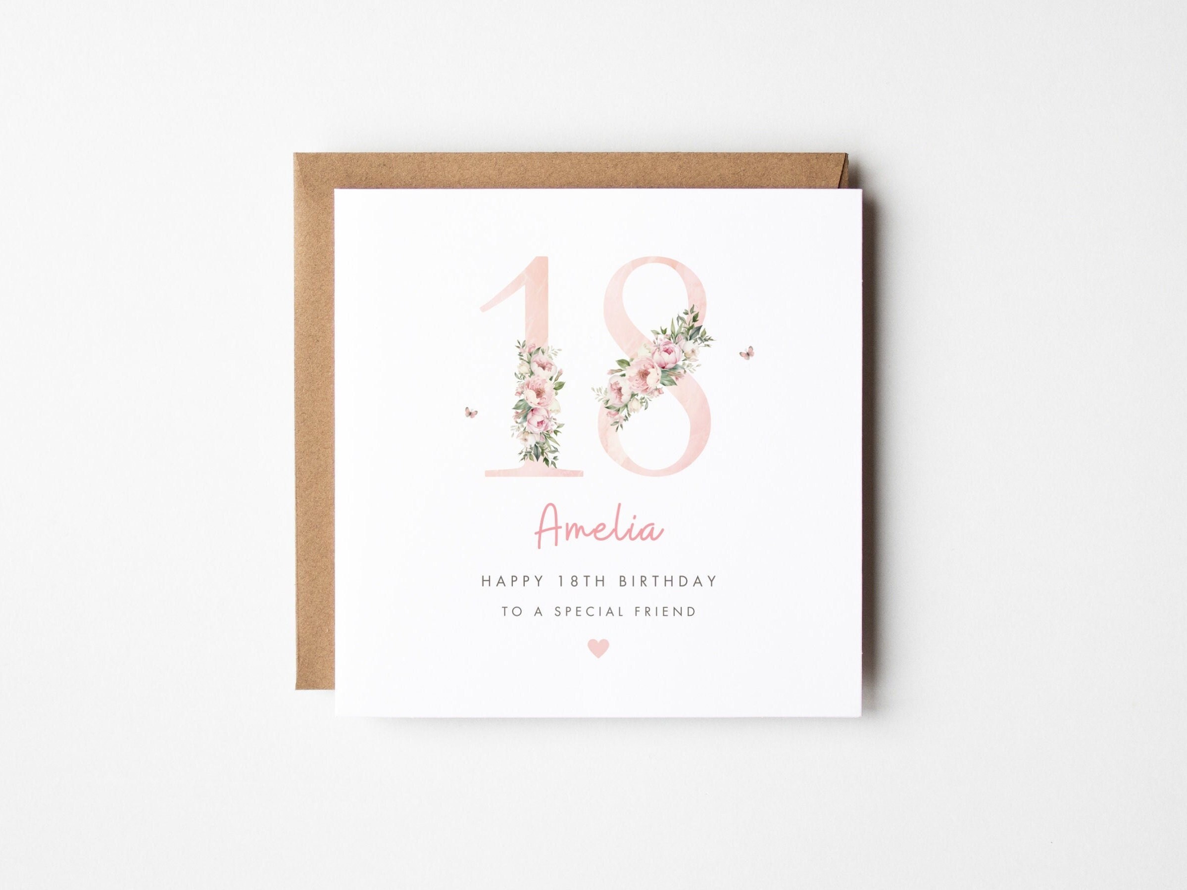 Personalised 18th Birthday Card for Daughter Granddaughter Niece Sister ...
