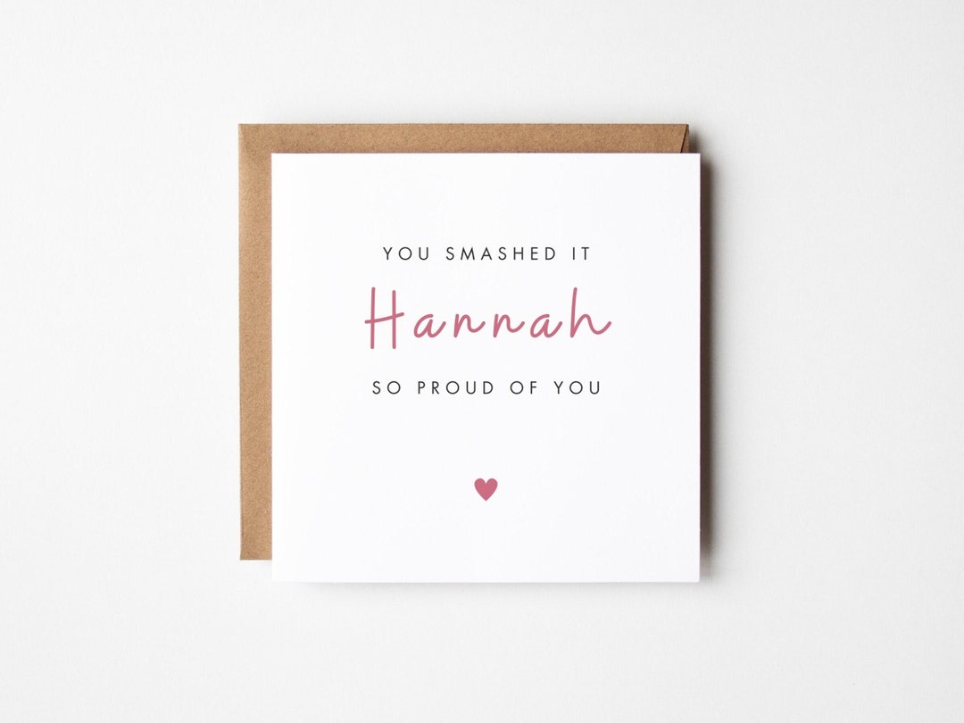 You Smashed It Card for Her, Well Done Card for Daughter, so Proud of ...