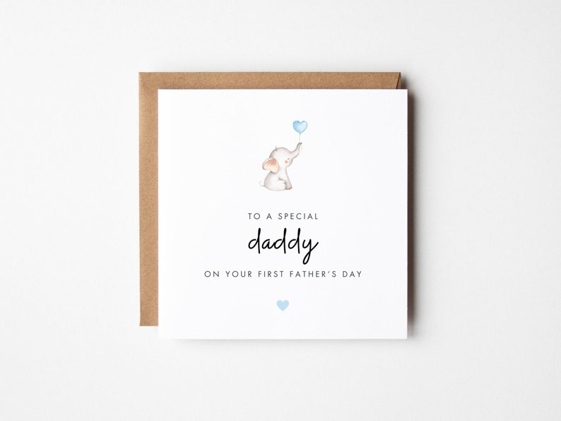 First Father's Day Card, Blue Baby Boy 1st Father's Day Gift, on Your ...