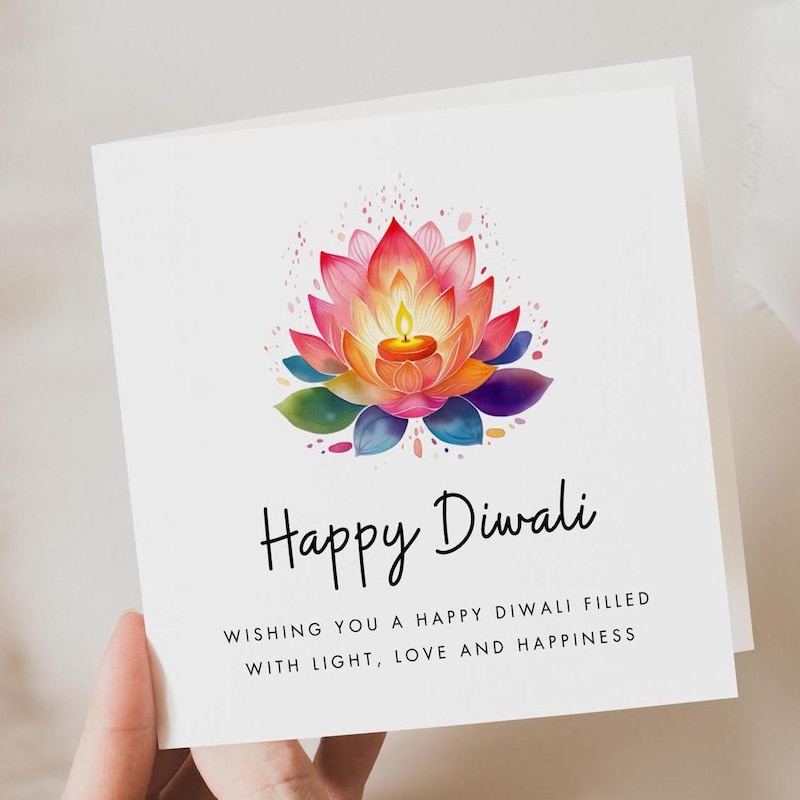 Diwali Card - Etsy