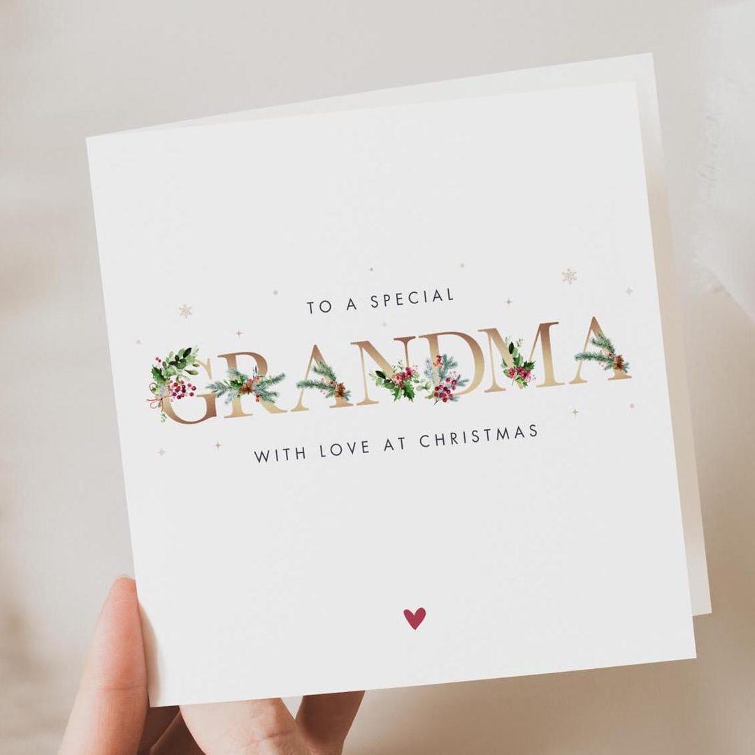 Grandma Christmas Card, to a Special Grandma Xmas Card, Christmas Card ...