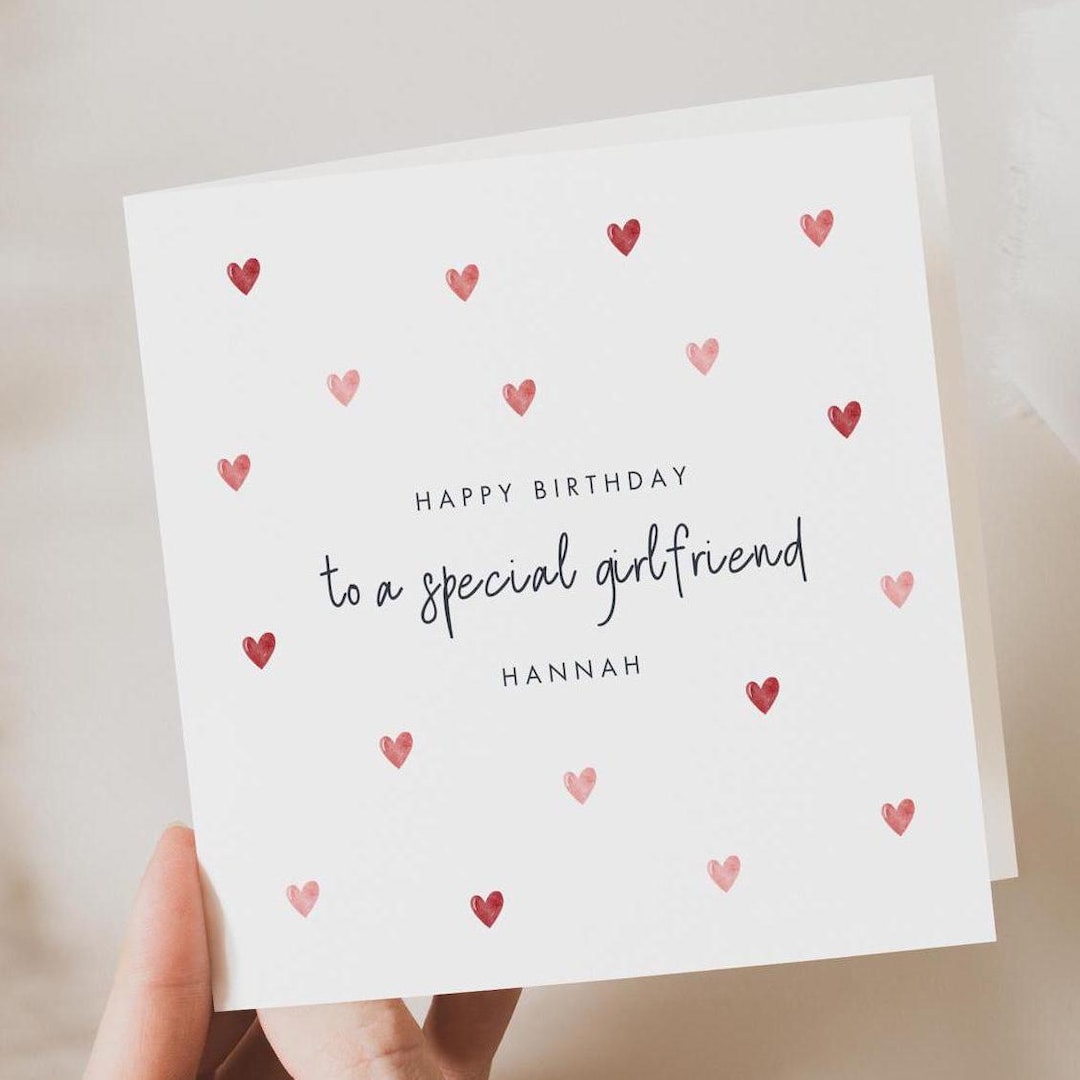 Special Girlfriend Birthday Card for Her, Romantic Card for Wife ...