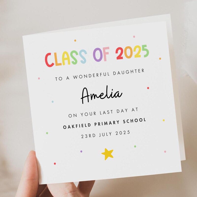 Leaving School Card - Etsy UK