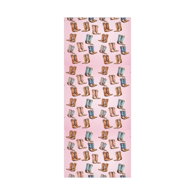 Cowboy Boots Gift Wrap for Western Theme, Rodeo Party, Birthday ...