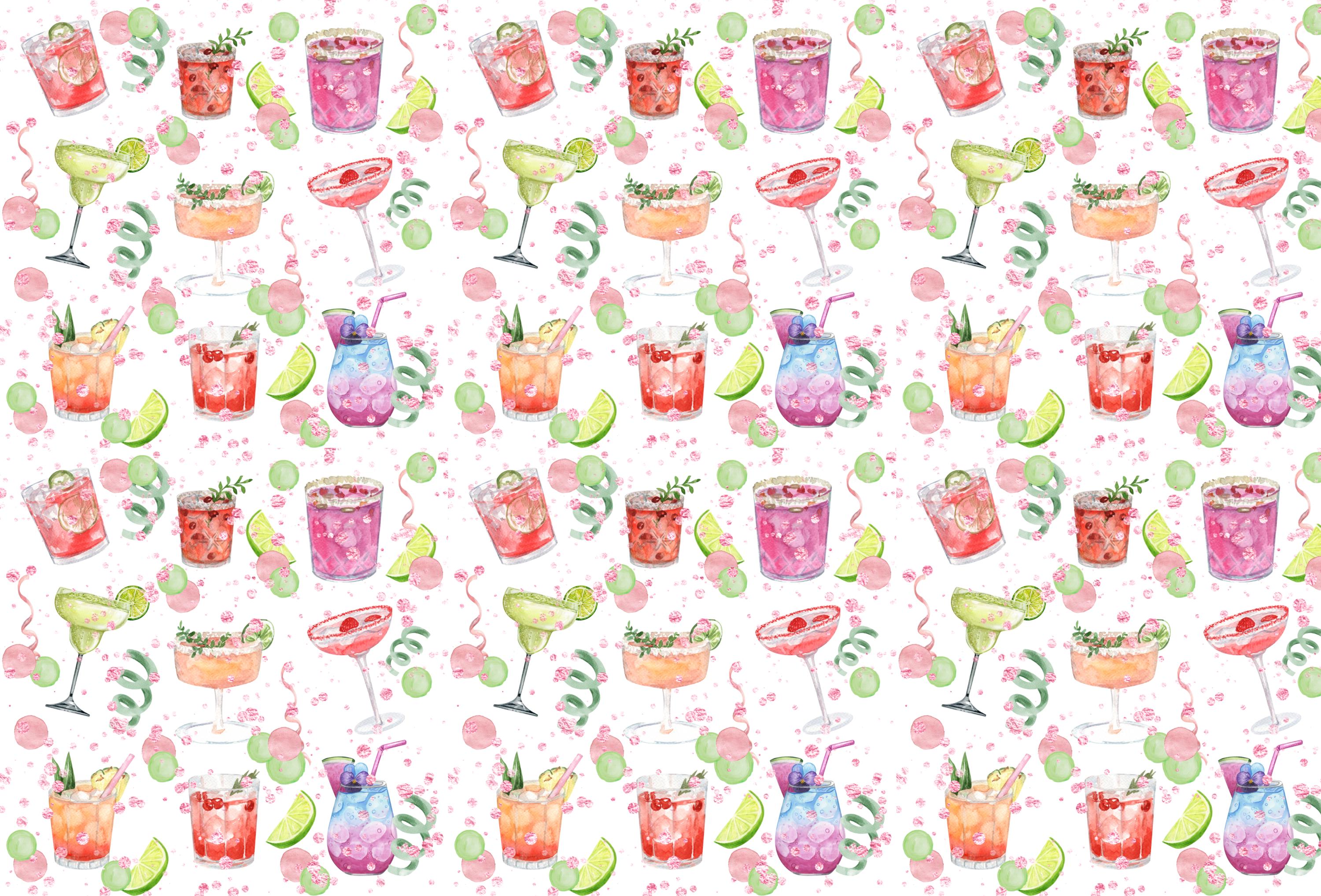 Cocktails Gift Wrap Sheets: Vibrant Party Paper (19" X 29") - Etsy