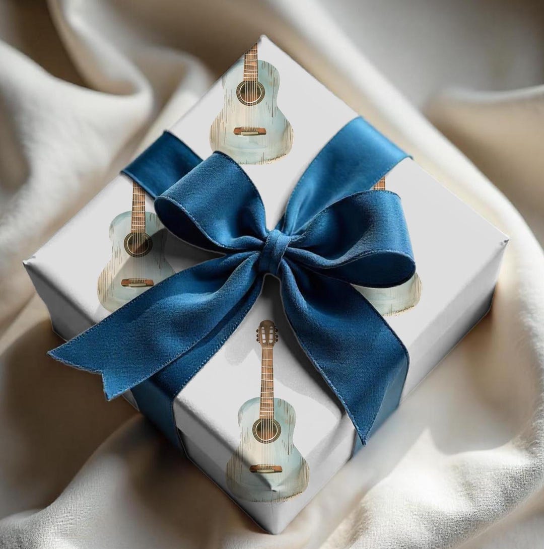 Guitar Lover Gift Wrap, Music Theme Packaging - Etsy