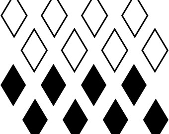 Diamond outline | Etsy