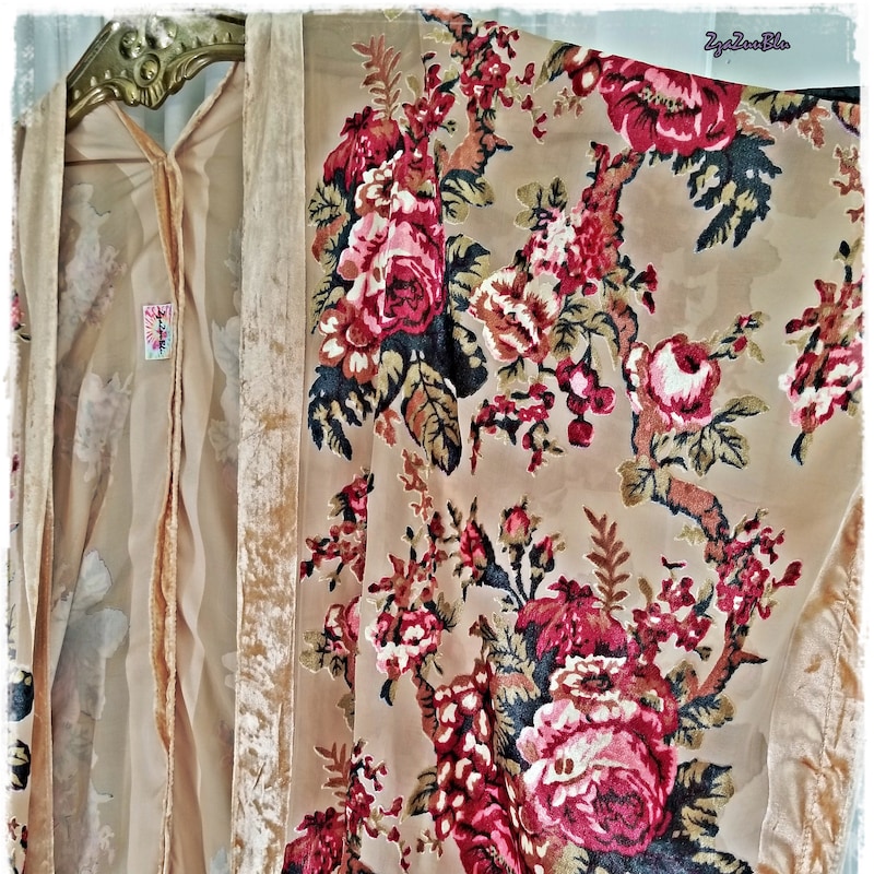 Burnout Jacket Kimono - Etsy