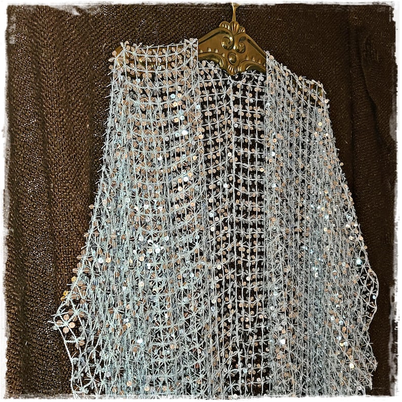 SPARKLING SEQUINED KIMONO! Stunning Super Bling Hippie Cloak ...