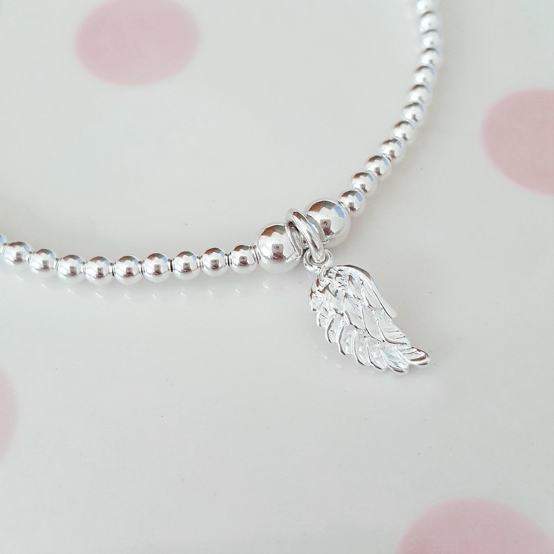 Angel Wing Bracelet Silver Angel Wing Bracelet Sterling - Etsy UK