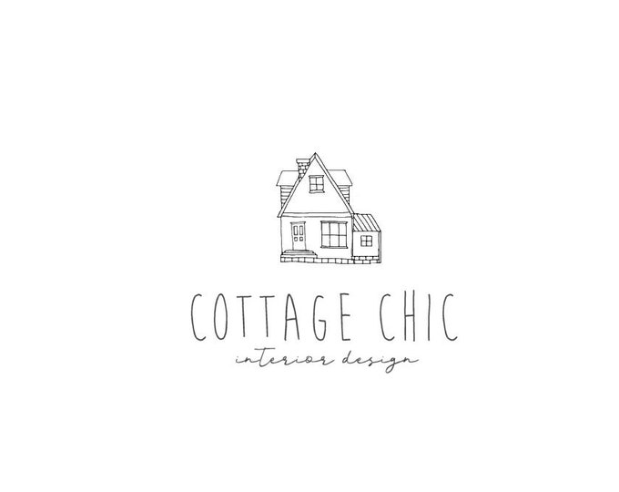PREMADE Cottage Logo Farmhouse Logo Interior Design Logo - Etsy