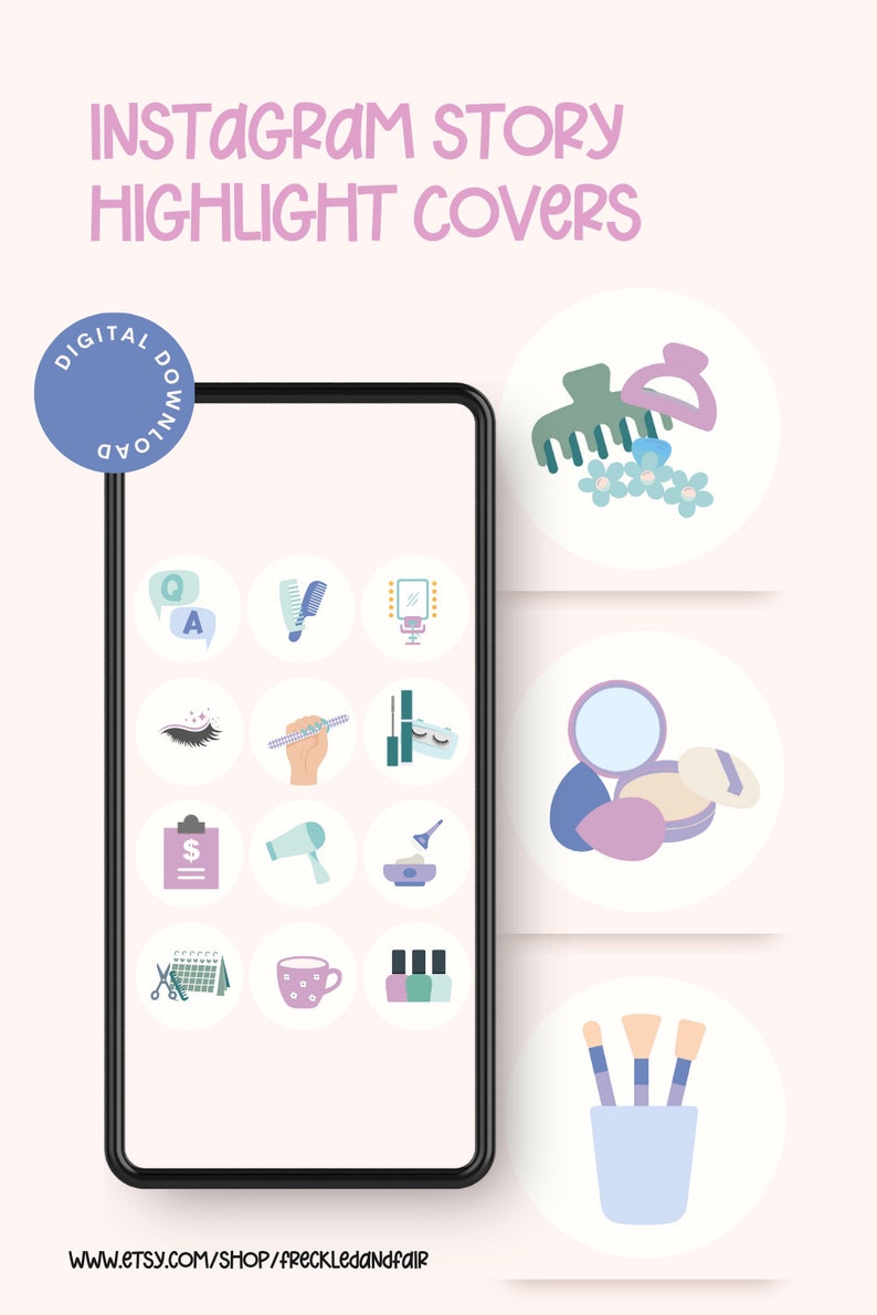 Hair Stylist Instagram Highlight Covers, Beauty Instagram Icons, Hair ...