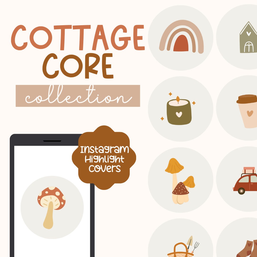 Cottage Core Instagram Story Highlight Covers, Cottage Style Instagram ...