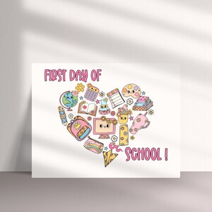 First Day of School Printable, Printable First Day of School Sign ...
