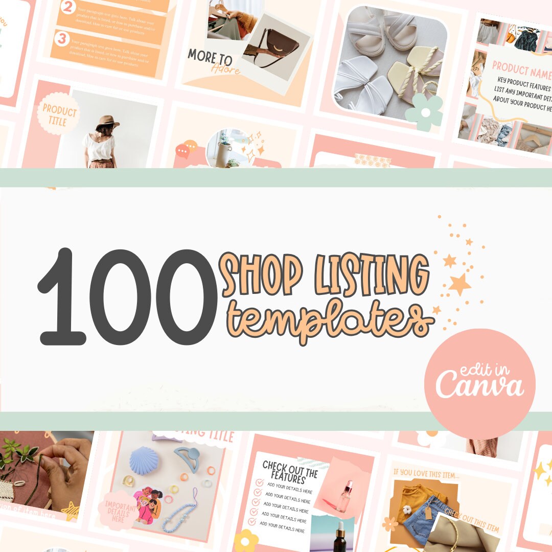 Small Business Listing Templates, Etsy Shop Listing Templates, Shopify ...