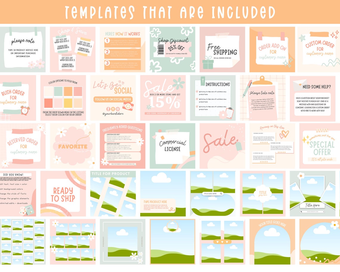 Small Business Listing Templates, Etsy Shop Listing Templates, Shopify ...