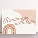 Boho Thank You Card Template, Neutral Business Card Template, Editable ...
