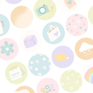 Pastel Instagram Highlight Covers, Pale Pastel Instagram Icons, Cute ...