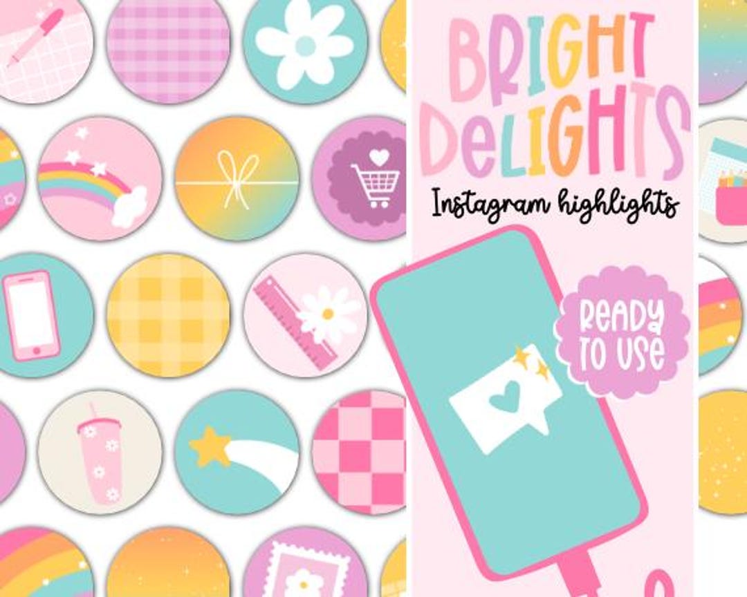 Rainbow Pastel Instagram Story Highlight Icons, Instagram Highlight ...