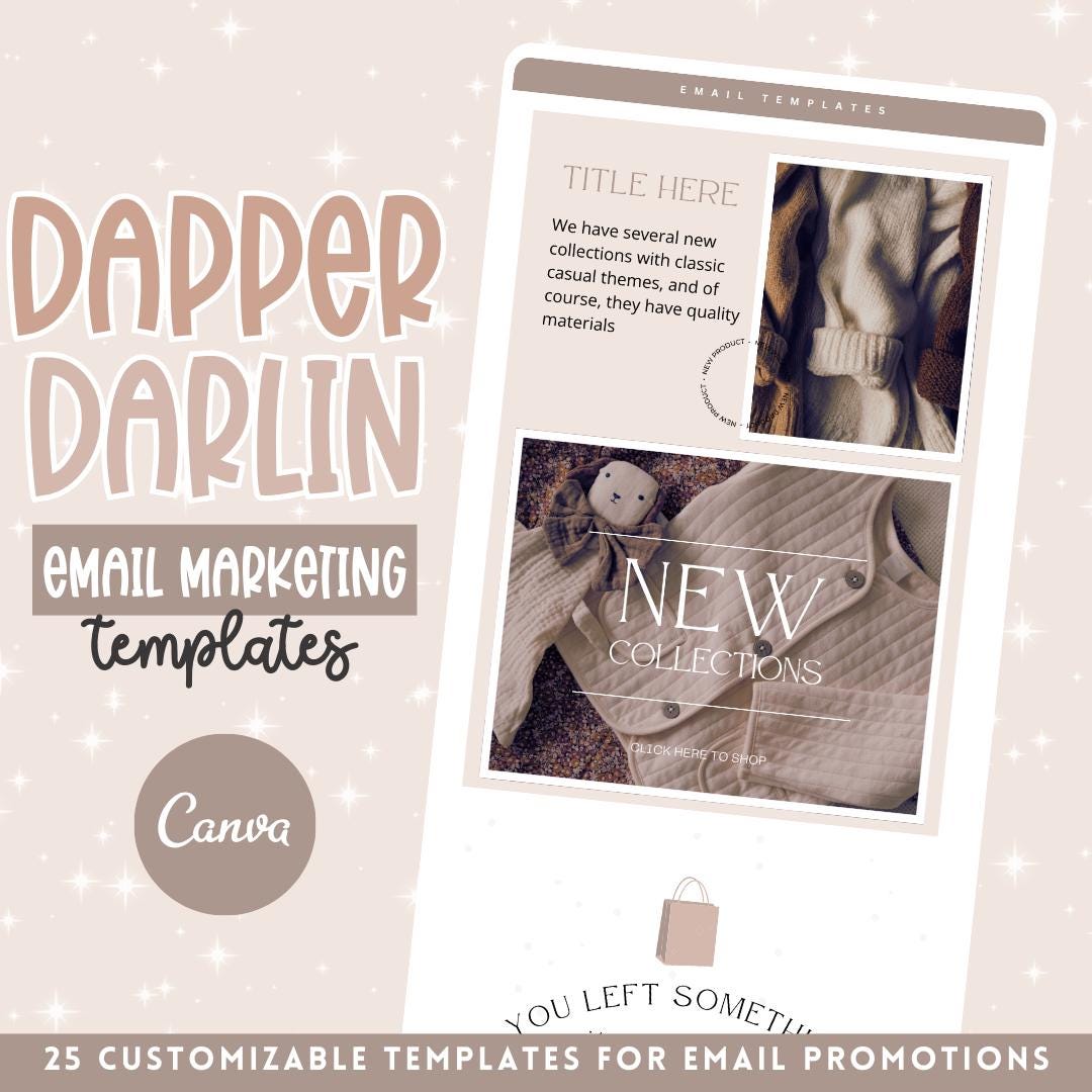 Boho Neutral Email Marketing Templates, Canva Newsletter Templates ...