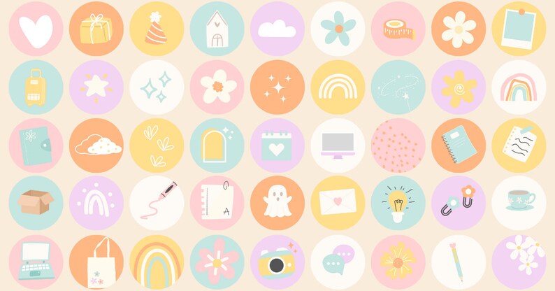 Pastel Rainbow Instagram Highlights, Instagram Icons, Pastel Instagram ...