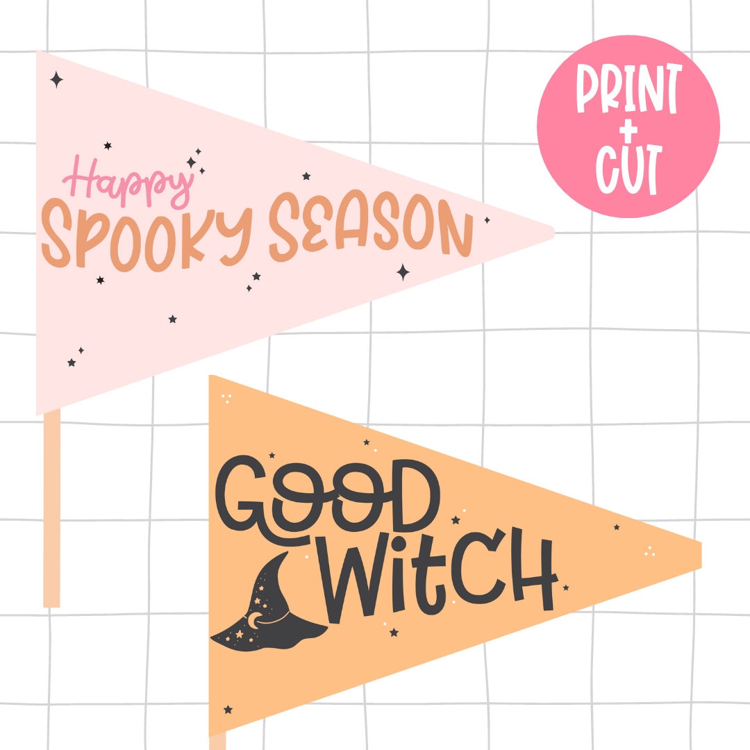 Halloween Pennant Flag Printable, Halloween Flag Printable, Halloween ...