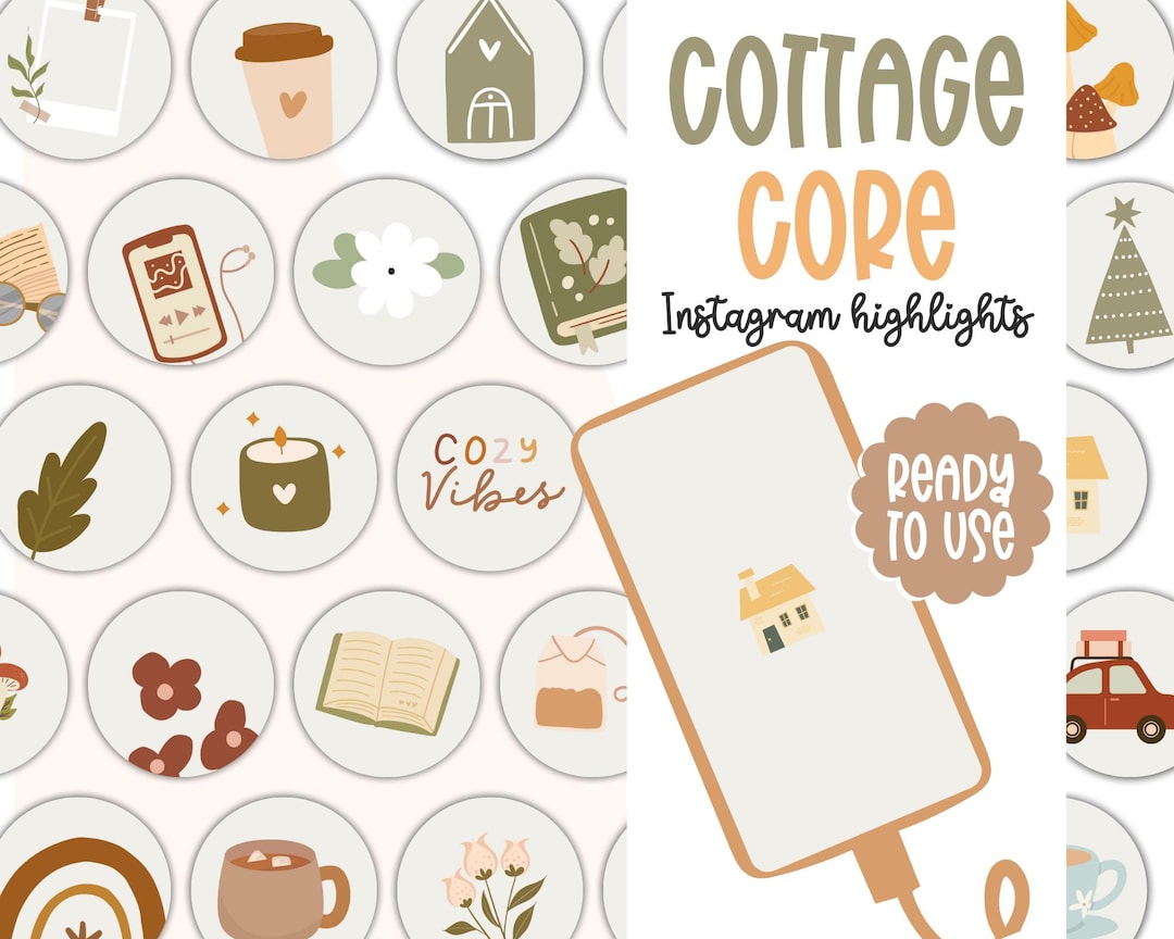 Cottage Core Instagram Story Highlight Covers, Cottage Style Instagram ...