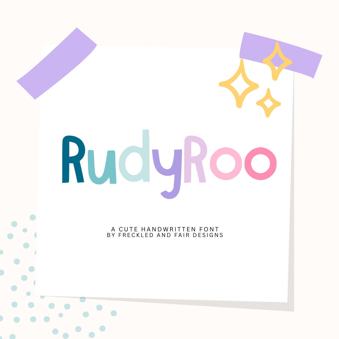 Handwritten Font, Procreate Font, iPad Font, Cute Monoline Font ...