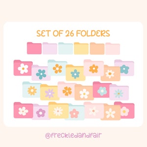 Pastel Desktop Icons, Desktop Organizer, Mac Desktop Icons,pastel ...