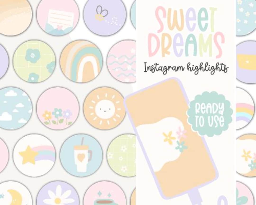 Pastel Instagram Highlight Covers, Pale Pastel Instagram Icons, Cute ...