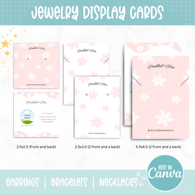 Jewelry Display Card - Etsy