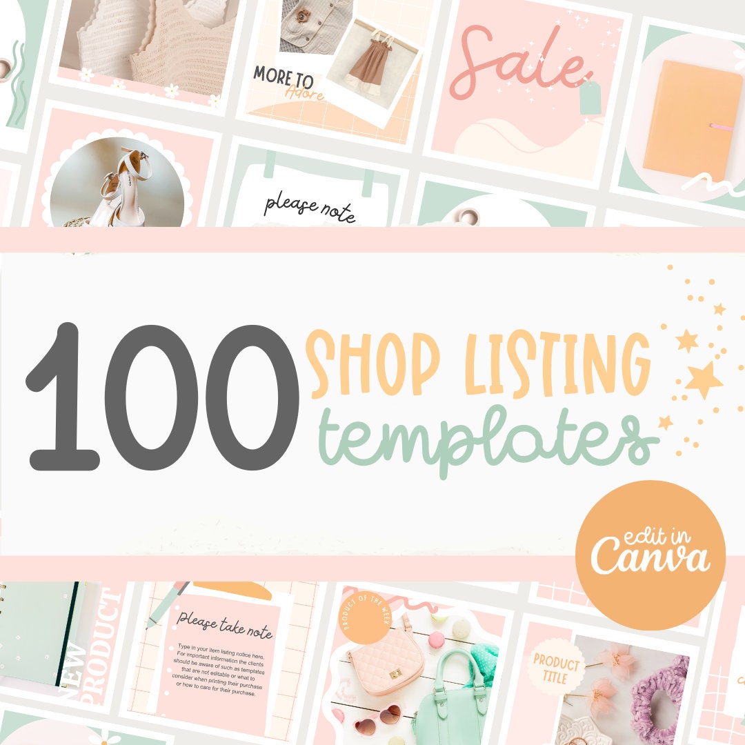 Small Business Listing Templates, Etsy Shop Listing Templates, Shopify ...