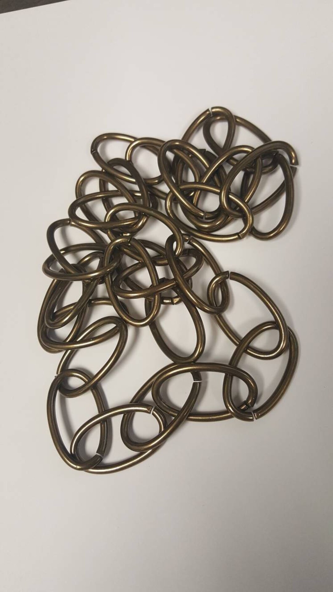 Decorative Light Fixture Lamp Chain Antique Brass Accessory or Plant ...