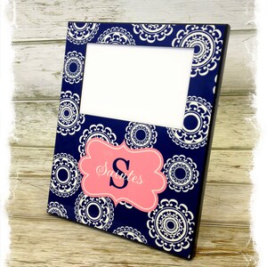 Monogram Custom Design Picture Frame Custom Pattern Color & - Etsy