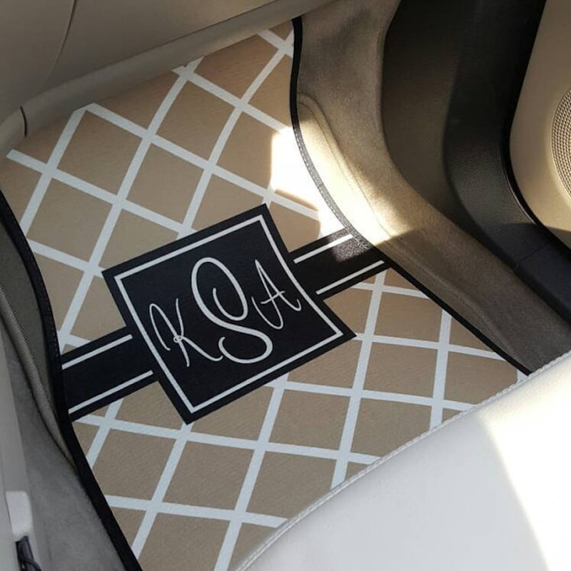Monogrammed Car Mat - Etsy